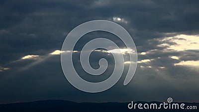 Sun Rays Fading Away in Evening Stock Footage - Video of wind, nature ...