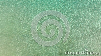 Sun Reflection and Light Glare in Ocean Water. Blue Transparent Water ...