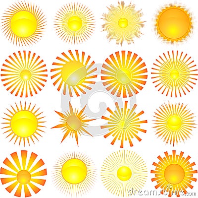 Sun Shapes Stock Image - Image: 5063241