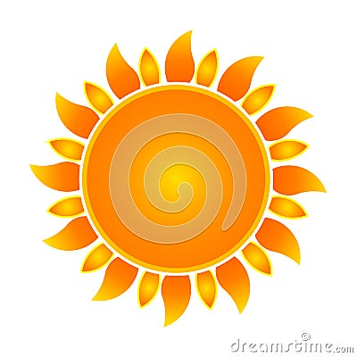 Sun Clip-art, Flat Sun Icon with Edgy Rays Stock Vector - Illustration ...
