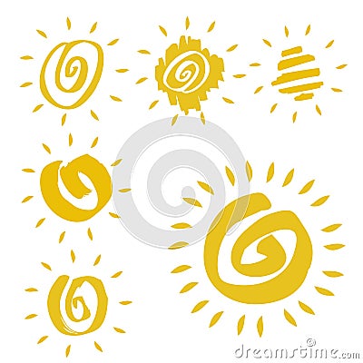 Sun Symbols Stock Photos - Image: 15910423