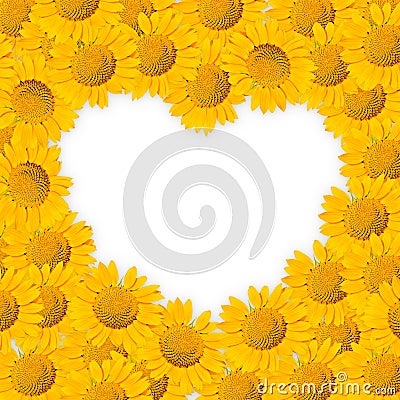 Sunflower frame stock image. Image of summery, frame - 15585759