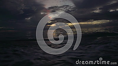 Flight Across Ocean at Night, Stock Footage Stock Video Footage - Video ...