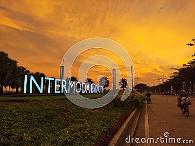 Sunset View From BSD City, Indonesia Royalty-Free Stock Photo ...