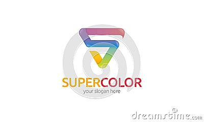 Super Color Logo Cartoon Vector | CartoonDealer.com #90720165