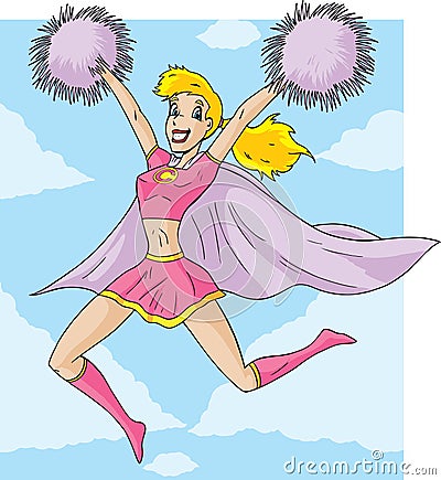 Superhero Cheerleader Stock Images - Image: 14956254