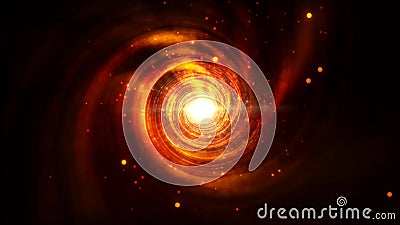 Supermassive Black Hole Rotation Loop with Twinkle Stars - 4K Rotating ...