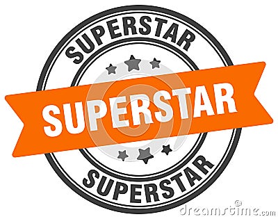 Superstar Stamp. Superstar Label On Transparent Background. Round Sign ...