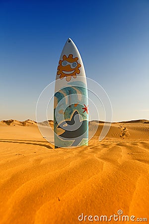 Surf Table And Desert Stock Photo - Image: 13784210