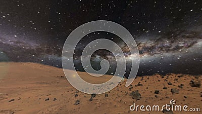 Surface of the Mars and the Milky Way Stock Video - Video of nasa ...