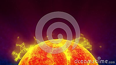 The surface of the sun 4k stock video. Video of sunshine - 205289849
