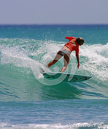 Surfer Girl Bethany Hamilton Surfing Editorial Stock Image - Image ...