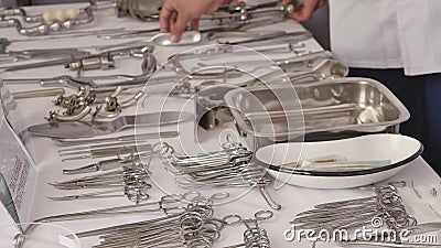 Surgical Instruments and Tools in the Operating Room Stock Footage ...