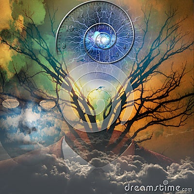 Surreal Time Spiral Royalty Free Stock Images - Image: 38681429