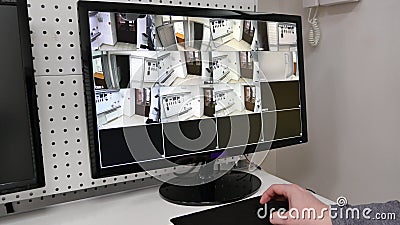 A Surveillance Camera on the Monitor Screen, Viewing Cameras on the DVR ...