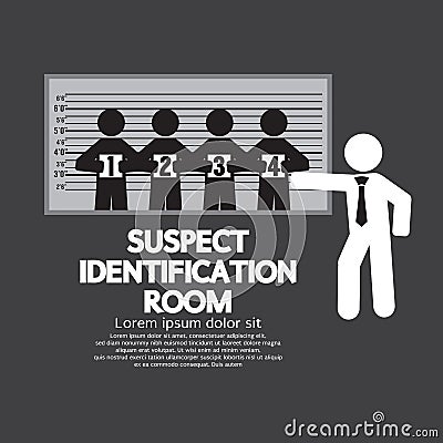 Suspect Identification Room Vector Illustration | CartoonDealer.com ...