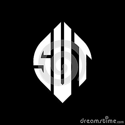 SVT Circle Letter Logo Design With Circle And Ellipse Shape. SVT ...