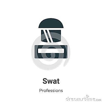Swat Vector Icon On White Background. Flat Vector Swat Icon Symbol Sign ...