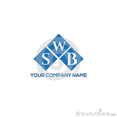 SWB Letter Logo Design On White Background. SWB Creative Initials ...