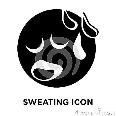 Sweating Icon Vector Isolated On White Background, Logo Concept ...