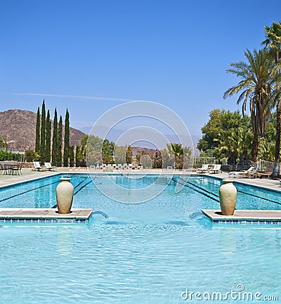 Swimming Pool In The Desert Royalty Free Stock Image - Image: 19203236