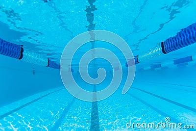 Swimming Pool Lane Underwater Stock Image - Image: 26459941