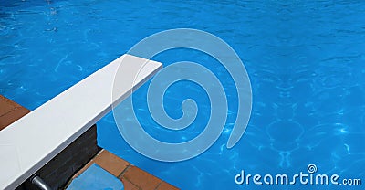 Swimming Pool Springboard Stock Image - Image: 2661111