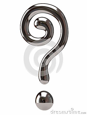 Swirl Silver Question Mark Sign Stock Photography | CartoonDealer.com ...