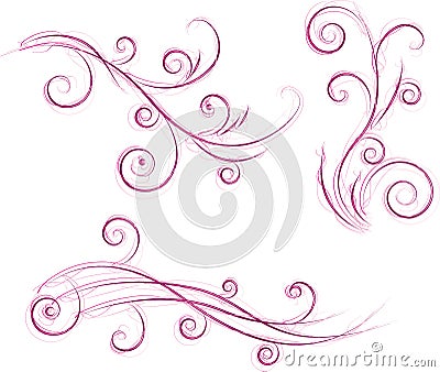 Swirls Floral Designs Stock Images - Image: 15652314