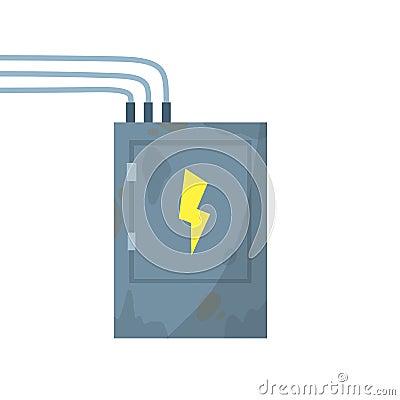 Switchboard. Electrical Wires In Box Cartoon Vector | CartoonDealer.com ...