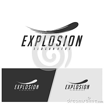Swoosh Comic Logo Vector. Swoosh Energy Effect Vector Illustration ...