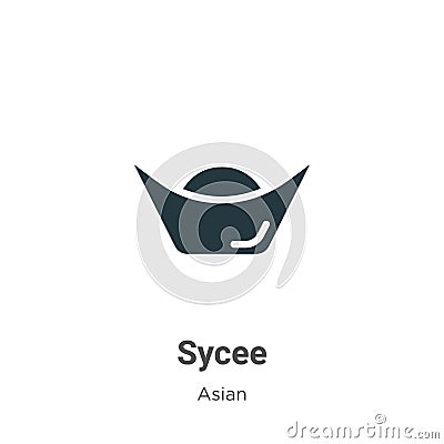 Sycee Vector Icon On White Background. Flat Vector Sycee Icon Symbol ...