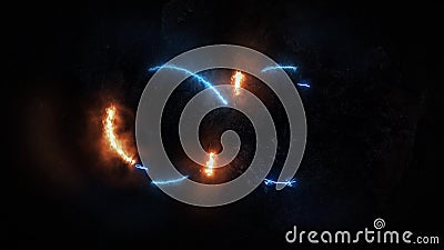 The Symbol of Infinity Glows in the Plasma. Infinity 34 Stock Video ...