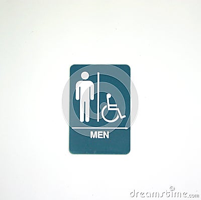 Symbol For Men's Room Stock Image - Image: 68071