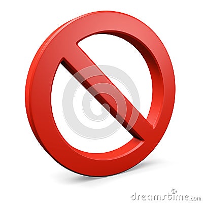 Symbole Interdit Rond Rouge 2 Photos stock - Image: 33363513