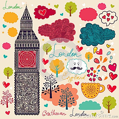 Symbols Of London Royalty Free Stock Images - Image: 25818529