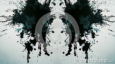 Symmetrical Ink Blot On White Stock Photo | CartoonDealer.com #334161078
