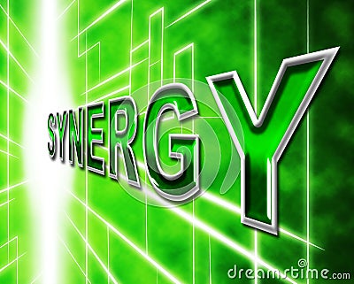 Synergy Energy Shows Work Together And Collaboration Stock Photography ...