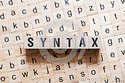 Syntax Word Concept Royalty-Free Stock Image | CartoonDealer.com #145731562