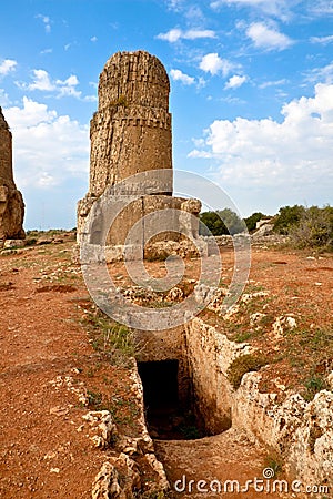 Syria - Tartus Ancient Place Amrit Stock Image - Image: 11918611