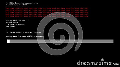 System Failure, Critical Error Message on Screen, Computer Malfunction, Hacking Attack. Computer ...