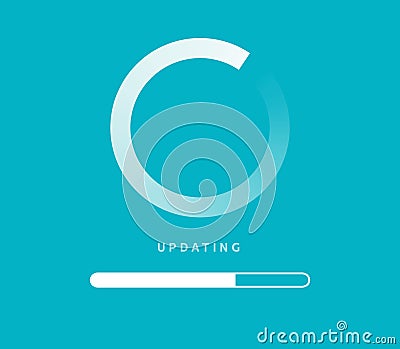 System Software Update Or Upgrade. Application Loading Process Symbol ...
