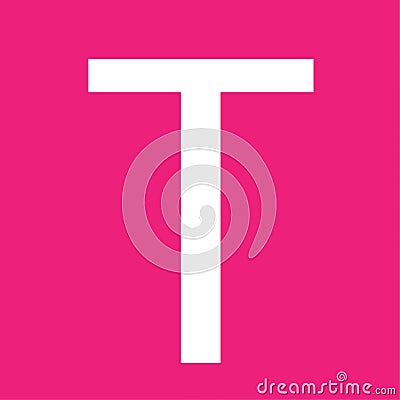 T Letter On Pink Background Stock Image | CartoonDealer.com #268752079