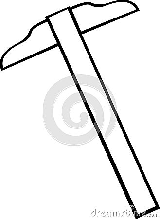 T-square Ruler Vector Illustration Stock Photography - Image: 4576372