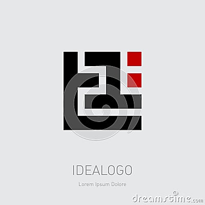 T1 - Vector Design Element Or Icon. Logo With Letter T And Number 1 ...