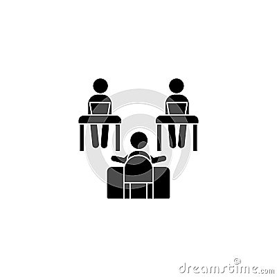 Table Sitting Trainer Icon. Simple Business Indoctrination Icons For Ui ...