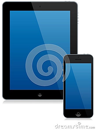 Tablet Computer And Smartphone Royalty Free Stock Image - Image: 30638256