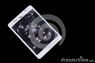 Tablet Cracked Screen Damaged Shattered And Smashed Broken Not ...