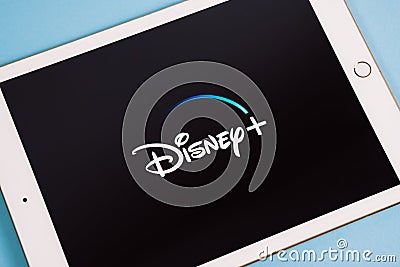 Tablet With Disney Plus Logo On The Screen. Editorial Photo ...