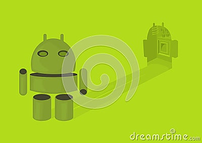 Tablet shadow android - Stock Image - Everypixel